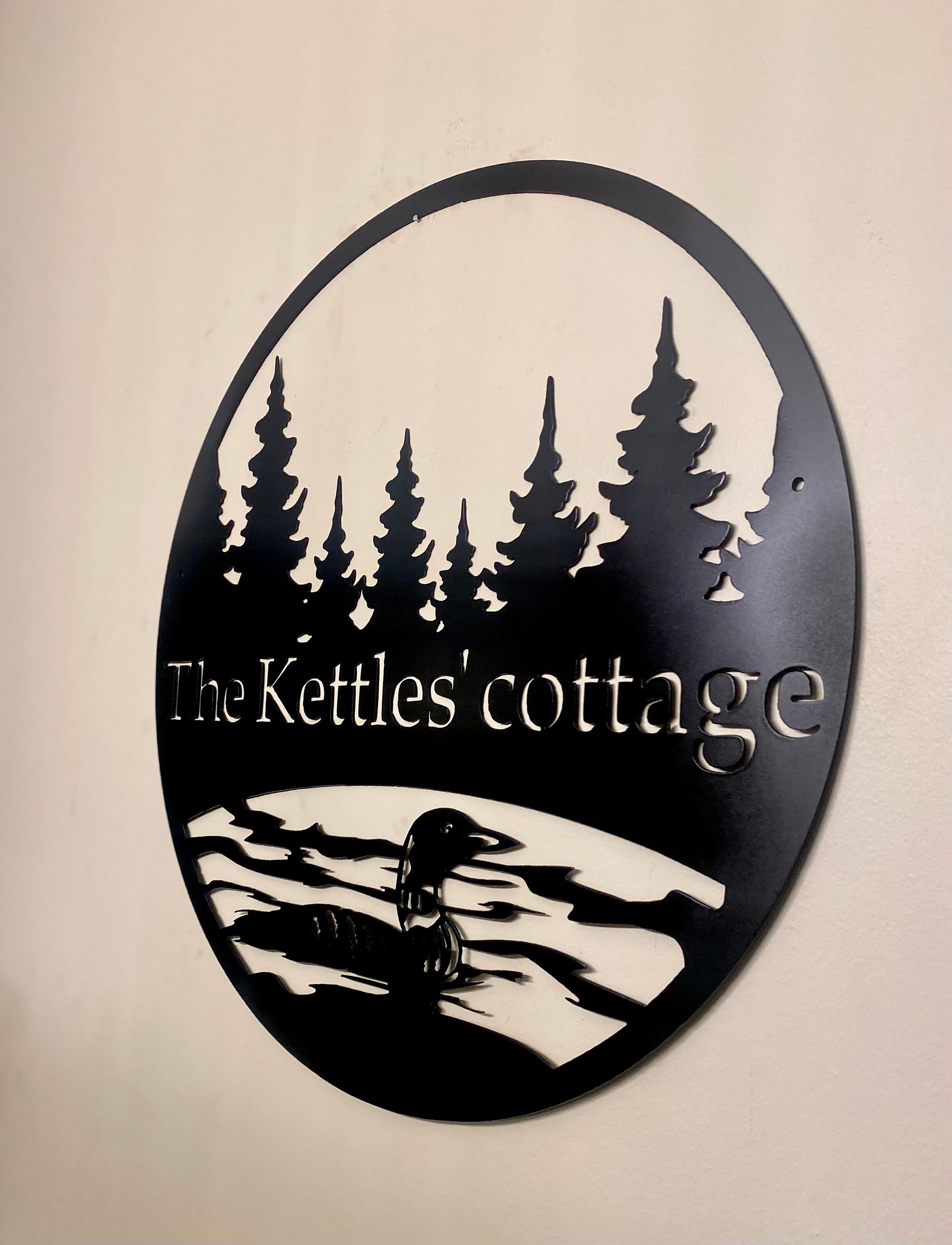 Custom Loon Cottage Sign / Custom Loon Sign / Loon Sign / Forest and ...