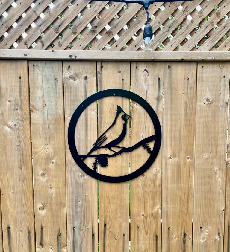 Cardinal Metal Bird Sign / Cardinal / Cardinal Decor / Cardinal Sign ...