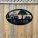 Custom Farm Metal Sign / Custom Tractor Sign / Personalized Farm Metal ...