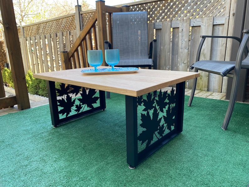 Forest Landscape Metal Coffee Table Legs LEGS ONLY / Metal Legs / Metal ...