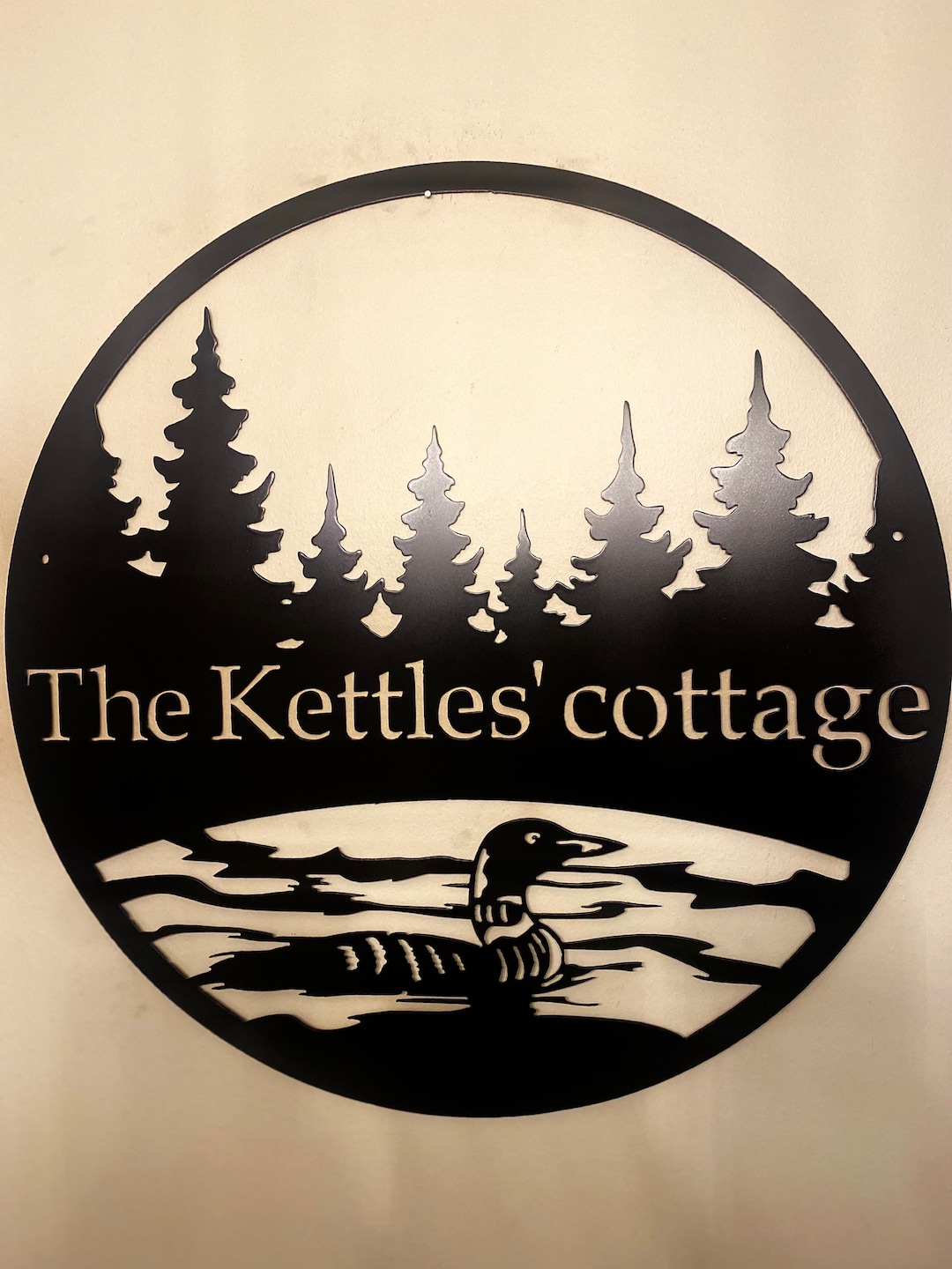 Custom Loon Cottage Sign / Custom Loon Sign / Loon Sign / Forest and ...