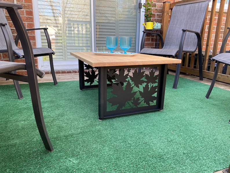 Forest Landscape Metal Coffee Table Legs LEGS ONLY / Metal Legs / Metal ...