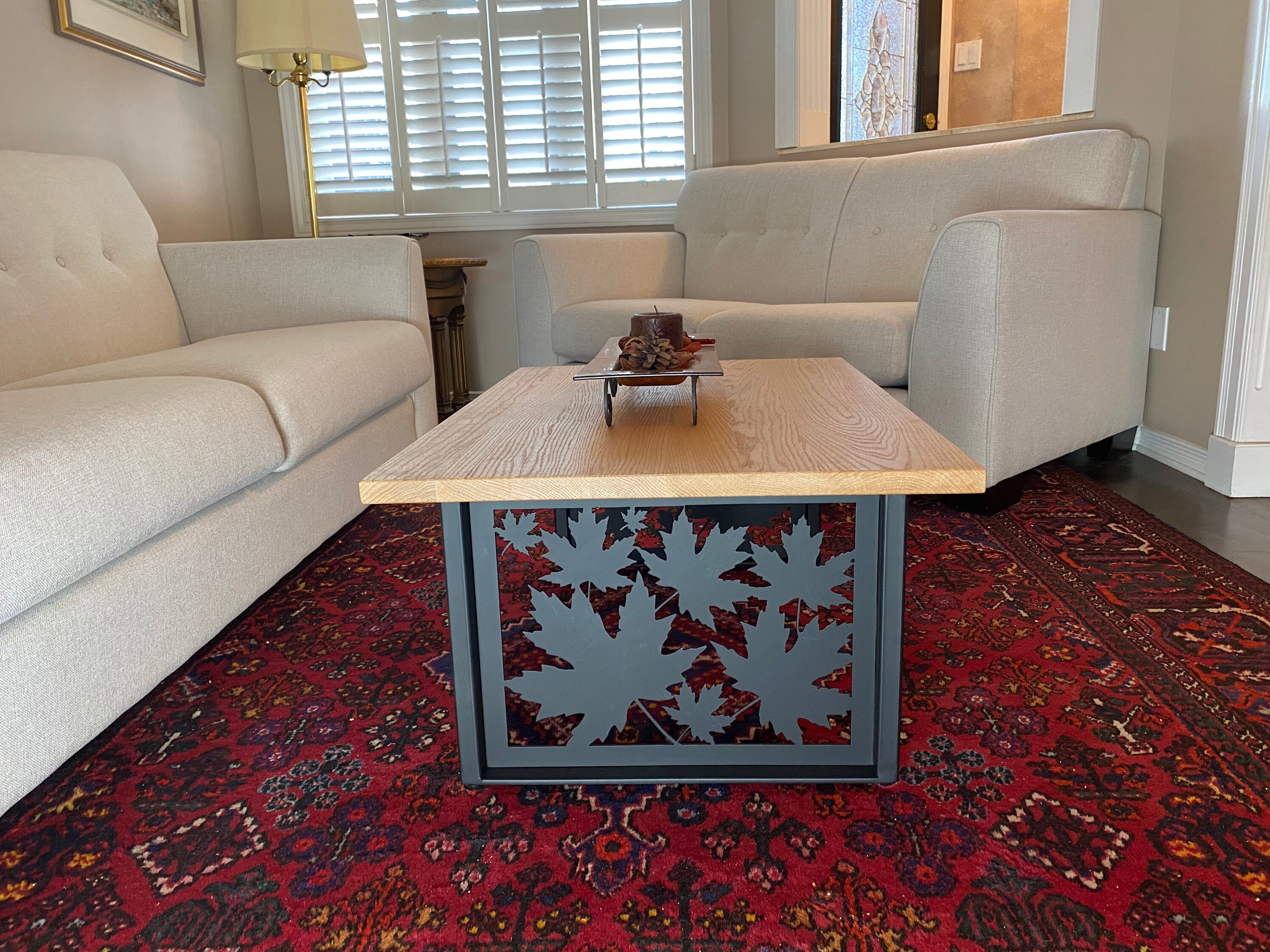 Forest Landscape Metal Coffee Table Legs LEGS ONLY / Metal Legs / Metal ...