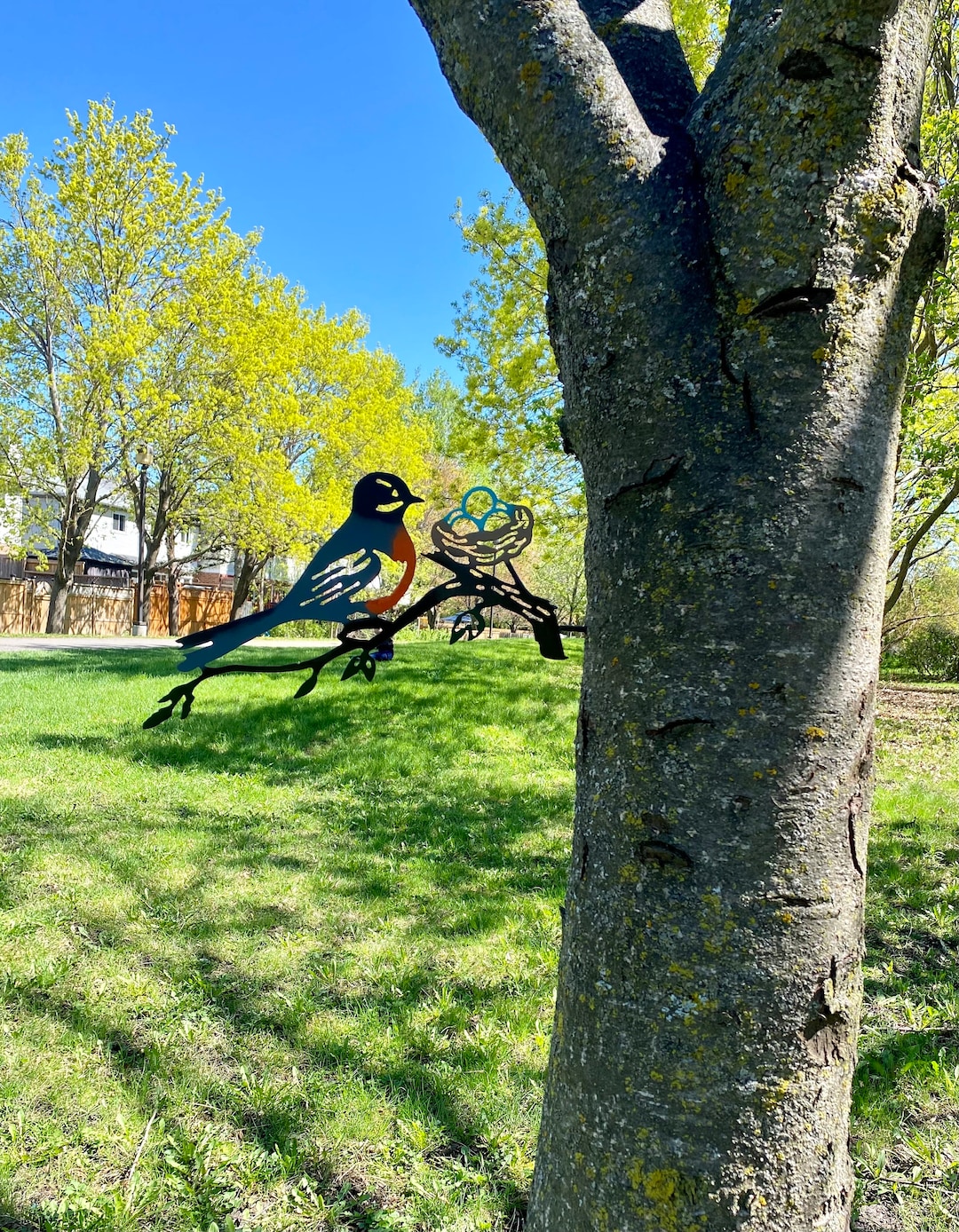 Mama Metal Bird / Mama Bird / Robin Mama Bird / Robin and Egg / Robin ...