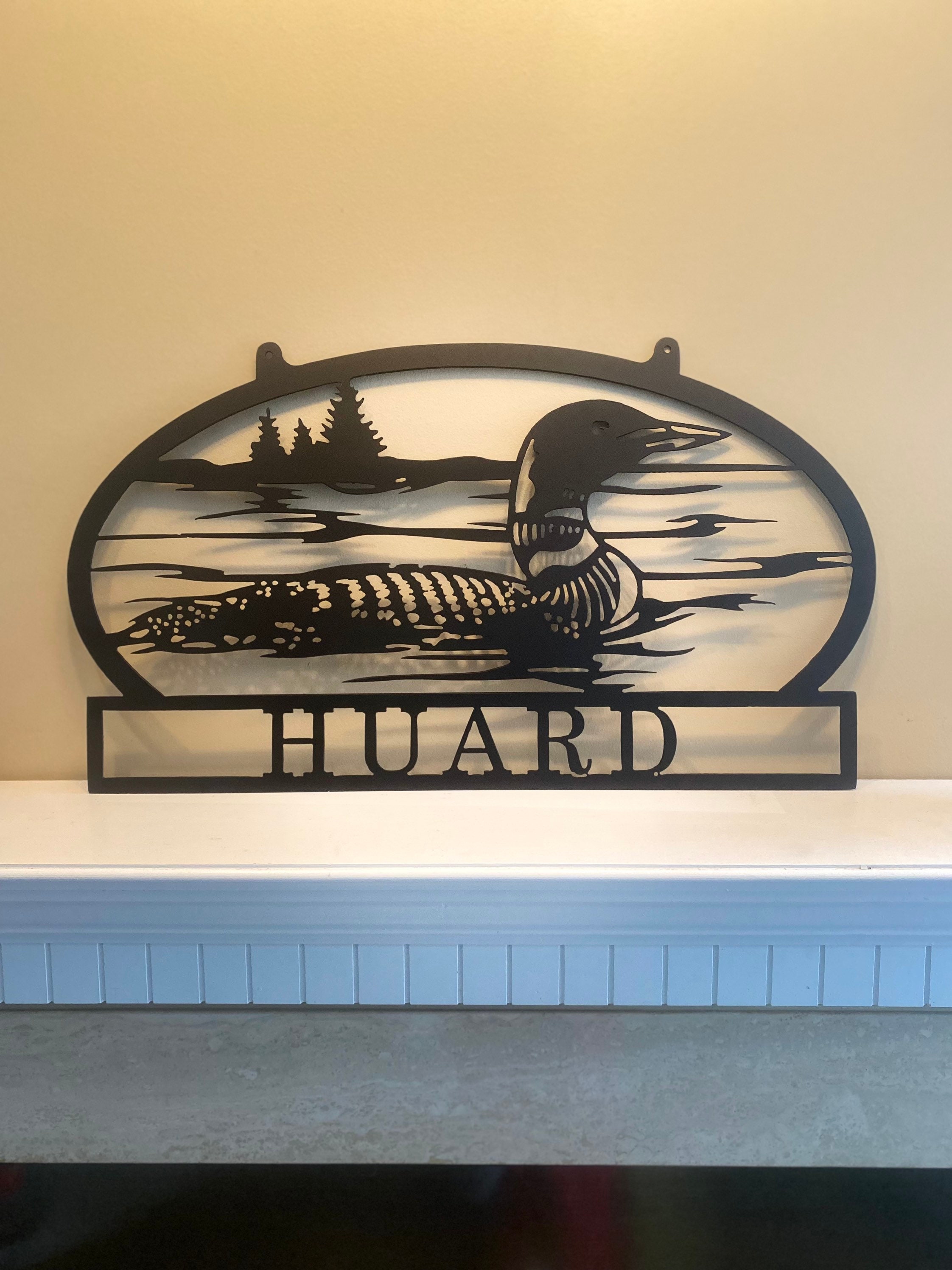 Custom Lake Metal Sign / Custom Cottage Sign/ Personalized Wall Decor ...