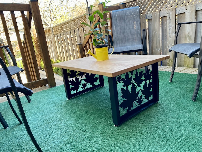 Forest Landscape Metal Coffee Table Legs LEGS ONLY / Metal Legs / Metal ...