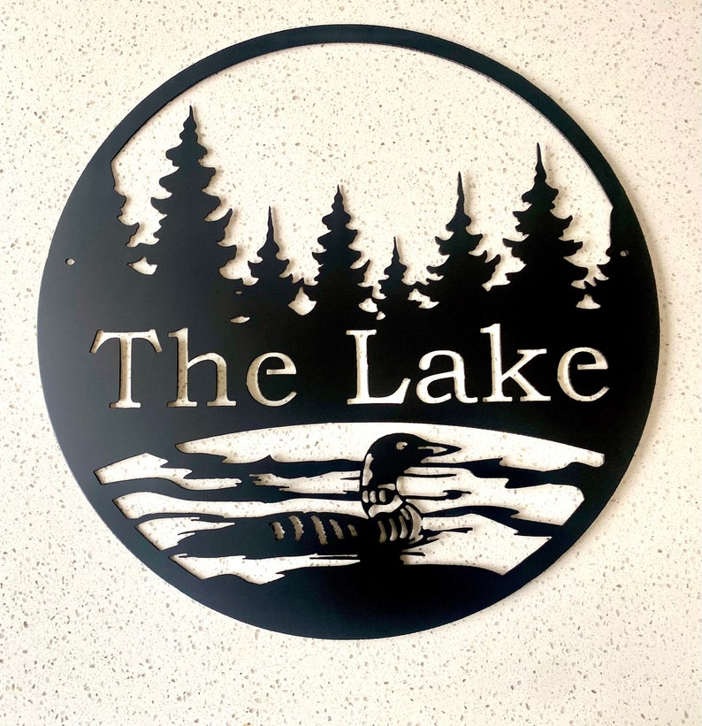 Custom Loon Cottage Sign / Custom Loon Sign / Loon Sign / Forest and ...