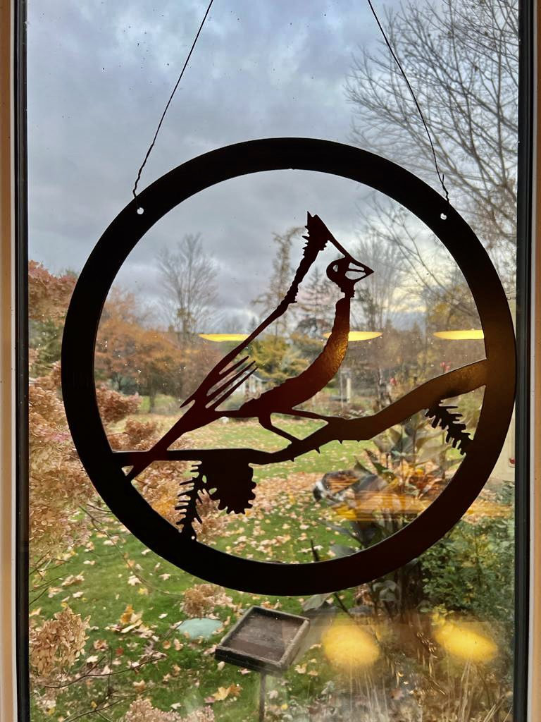 Cardinal Metal Bird Sign / Cardinal / Cardinal Decor / Cardinal Sign ...