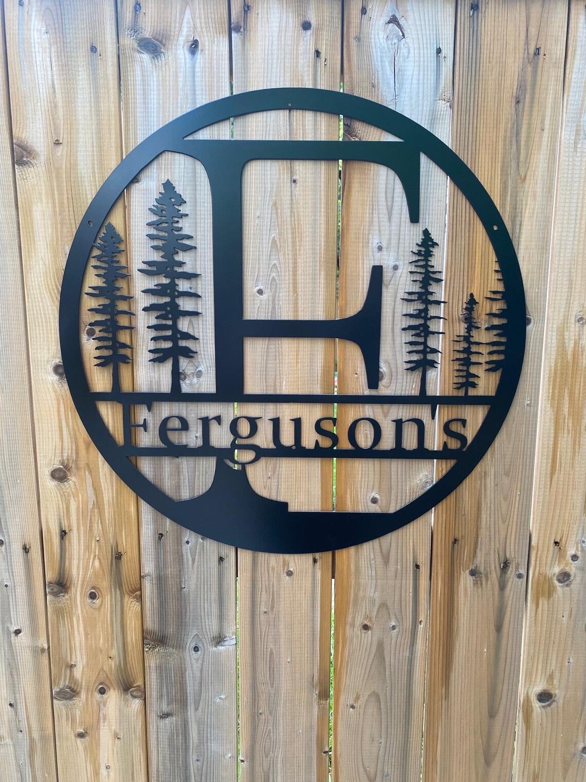 Custom Last Name Metal Sign / Custom Cottage Sign/ Personalized Letter ...