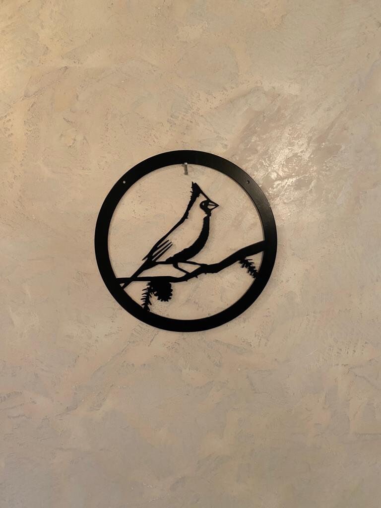 Cardinal Metal Bird Sign / Cardinal / Cardinal Decor / Cardinal Sign ...