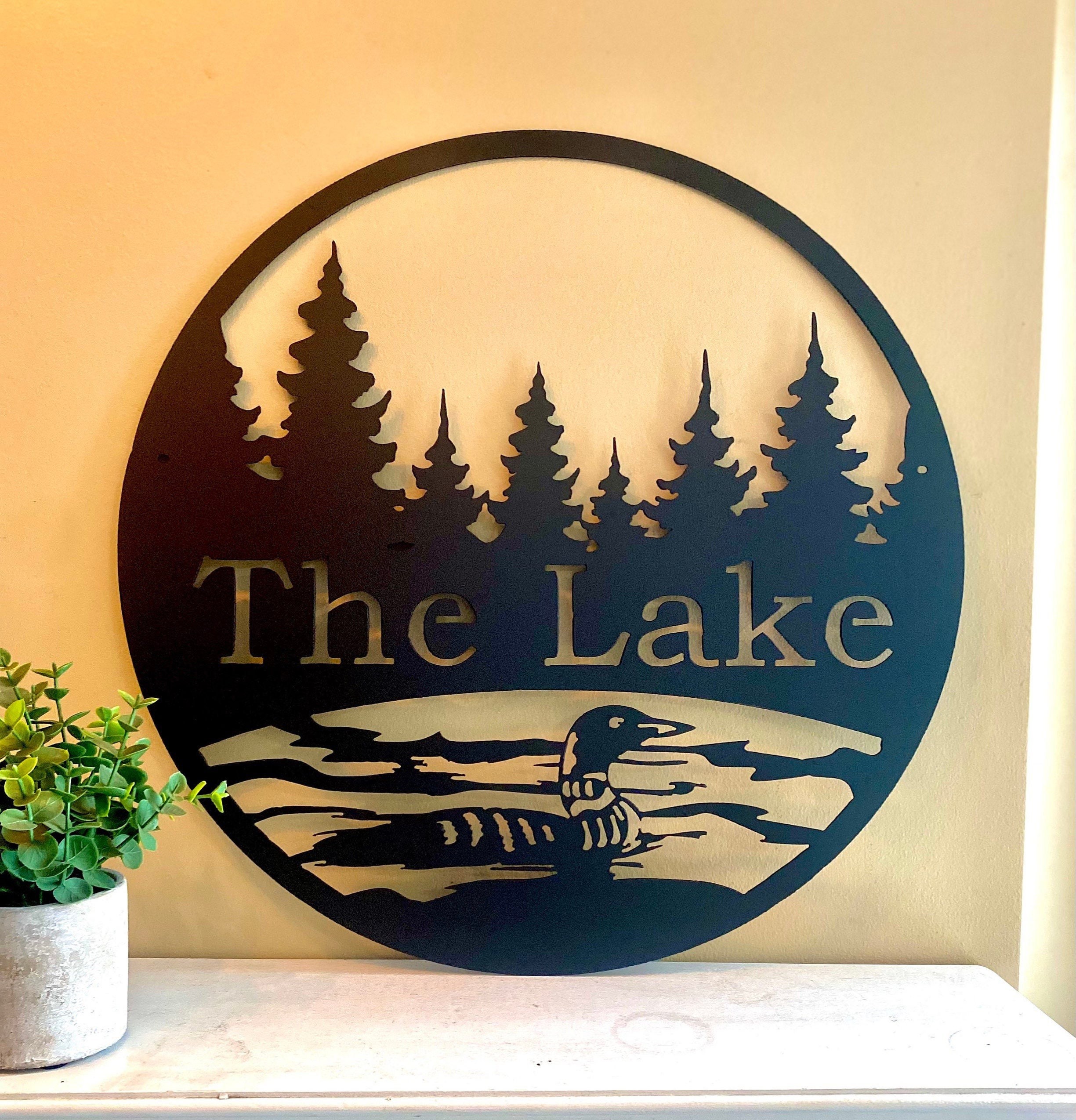 Custom Loon Cottage Sign / Custom Loon Sign / Loon Sign / Forest and ...