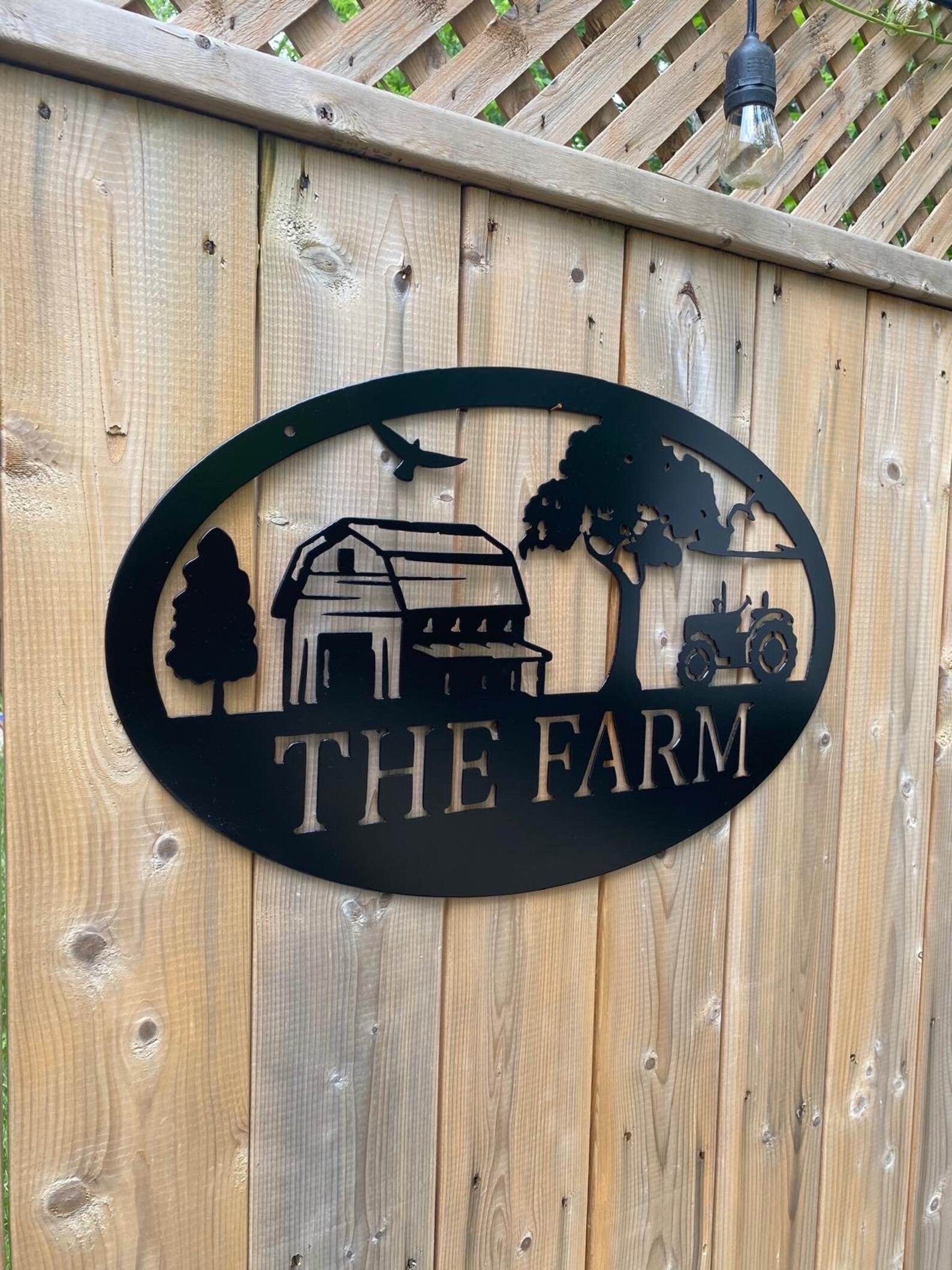 Custom Farm Metal Sign / Custom Tractor Sign / Personalized Farm Metal ...