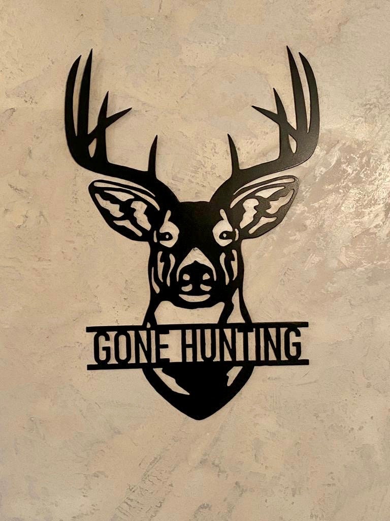 Custom Deer Metal Sign / Custom Cottage Sign/ Wall Deer Decor / Deer ...