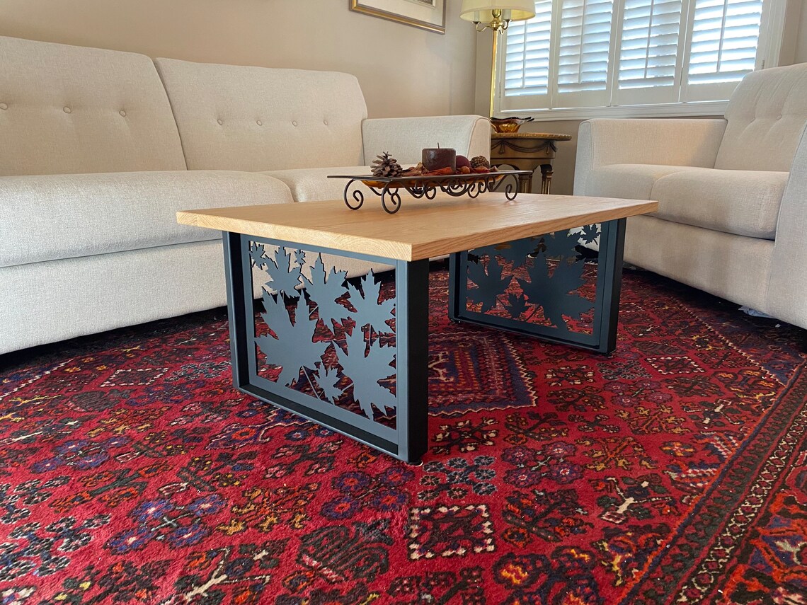 Forest Landscape Metal Coffee Table Legs LEGS ONLY / Metal Legs / Metal ...