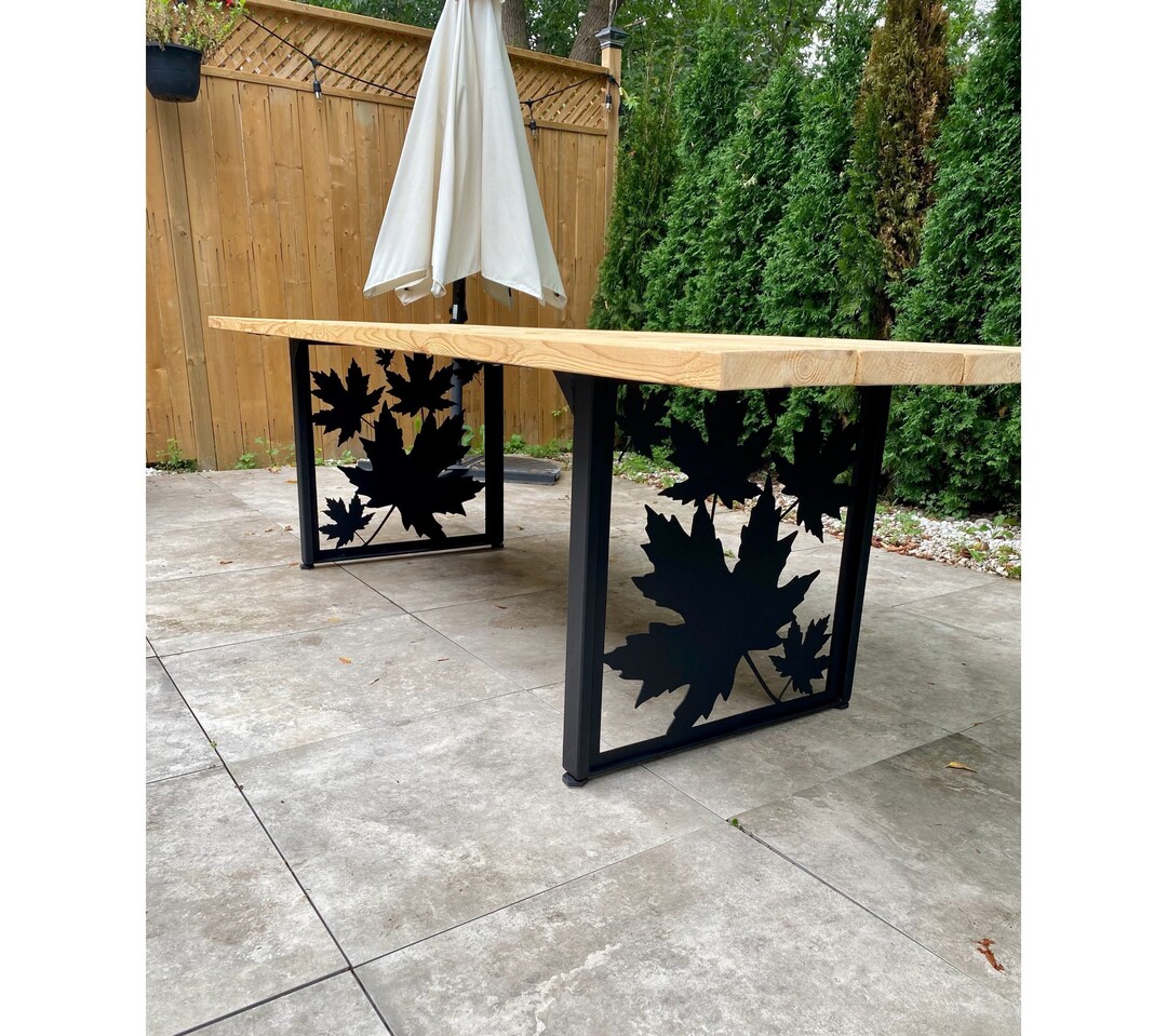 Metal Maple Leaf Table Legs ( LEGS ONLY ) / Metal Table Legs / Table ...