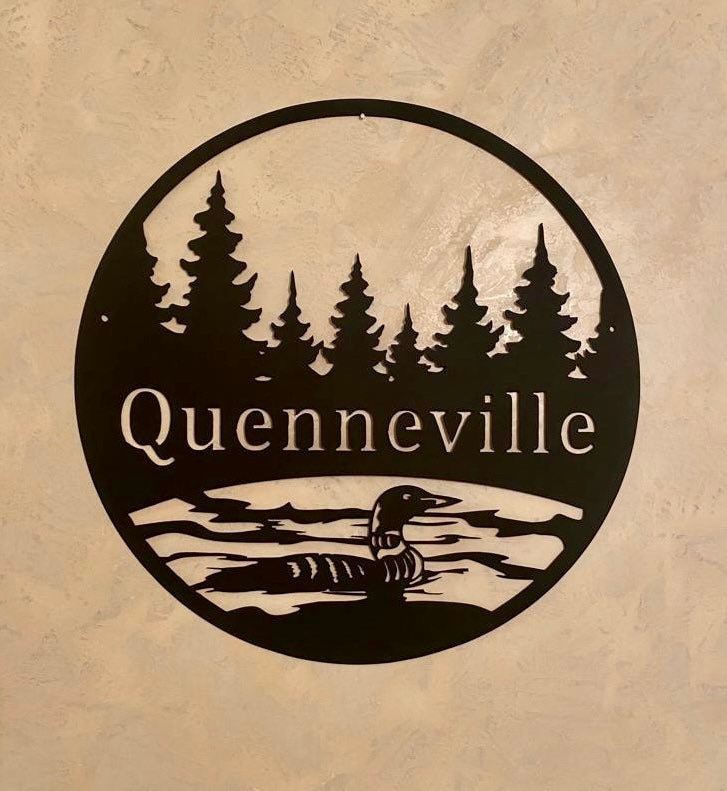 Custom Loon Cottage Sign / Custom Loon Sign / Loon Sign / Forest and ...