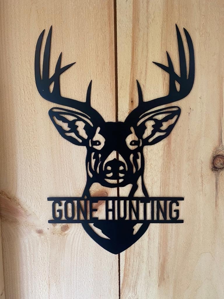 Custom Deer Metal Sign / Custom Cottage Sign/ Wall Deer Decor / Deer ...