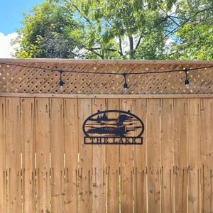 Custom Lake Metal Sign / Custom Cottage Sign/ Personalized Wall Decor ...