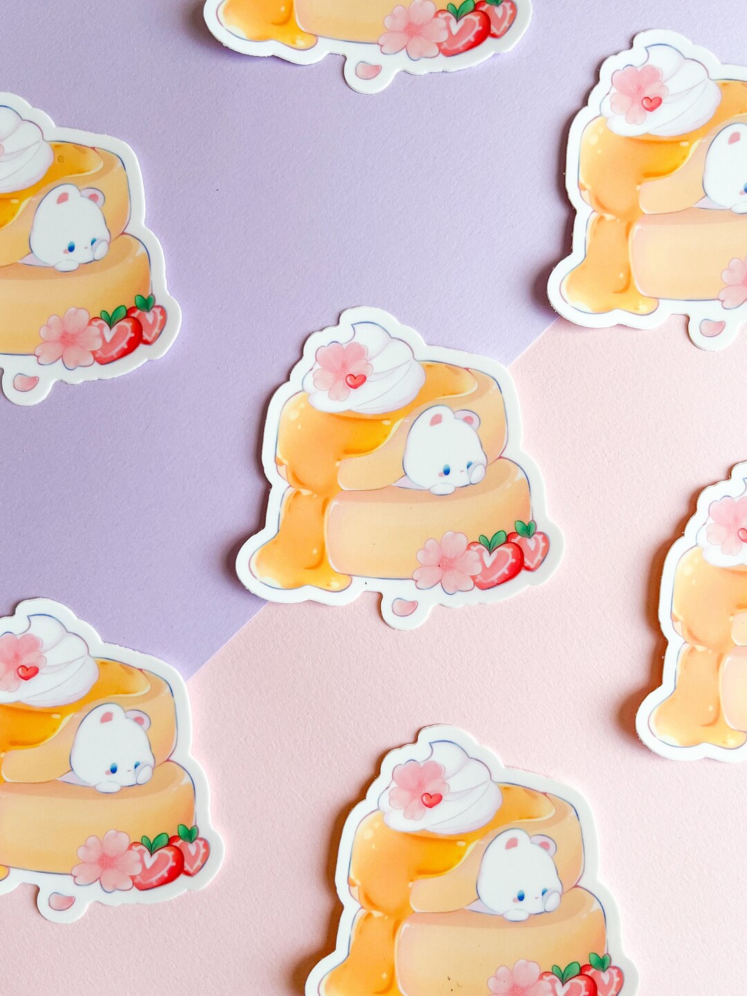 Pancake Bunny Sticker | Food Art | Cute Anime Stickers | Kawaii ...