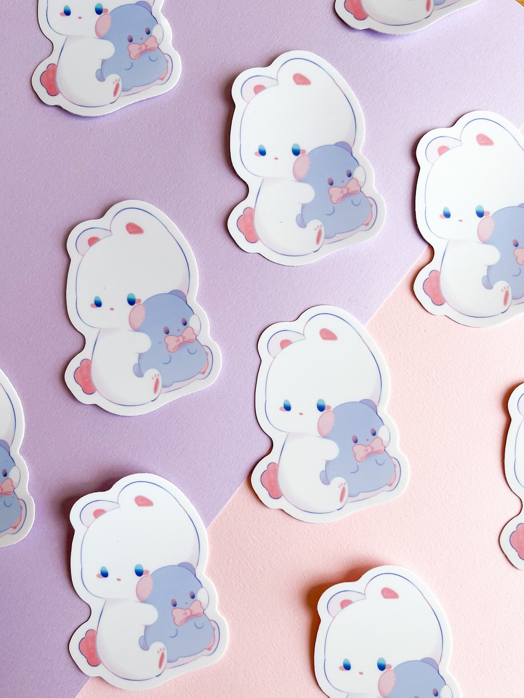 Cuddly Plushie & Bun Sticker | Cute Anime Stickers | Kawaii Stickers ...
