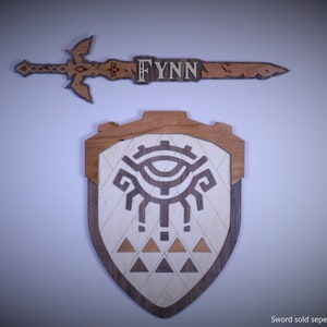 Zonai Shield: Legend of Zelda Tears of the Kingdom Wood Wall Art - Etsy