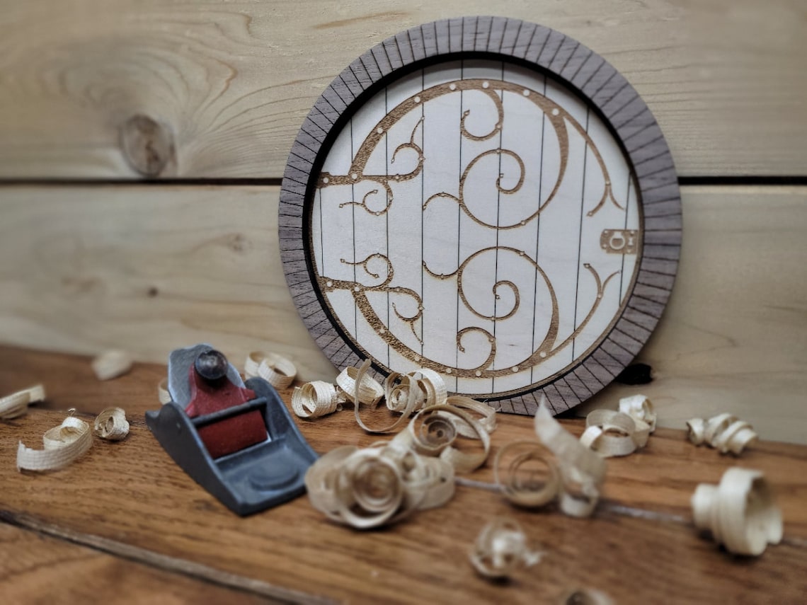 The Shire Miniature Fairy Door the Hobbit Mini Door Hobbit Hole Fantasy ...