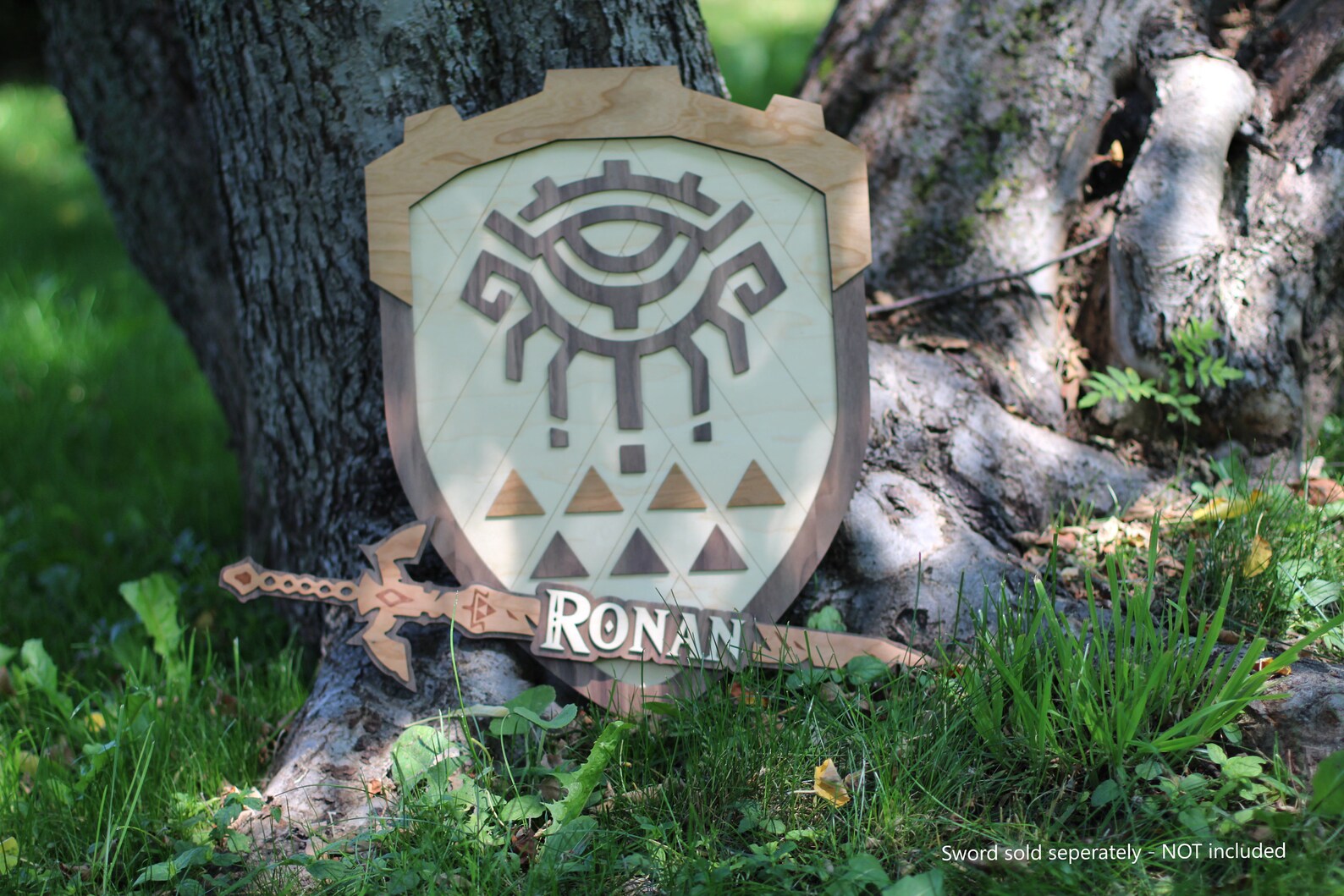 Zonai Shield: Legend of Zelda Tears of the Kingdom Wood Wall Art - Etsy
