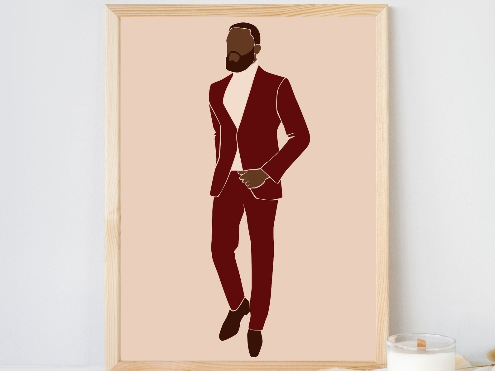 Black Man Print, Boss Man, Successful Man Art, Black Man Art, Fashion ...