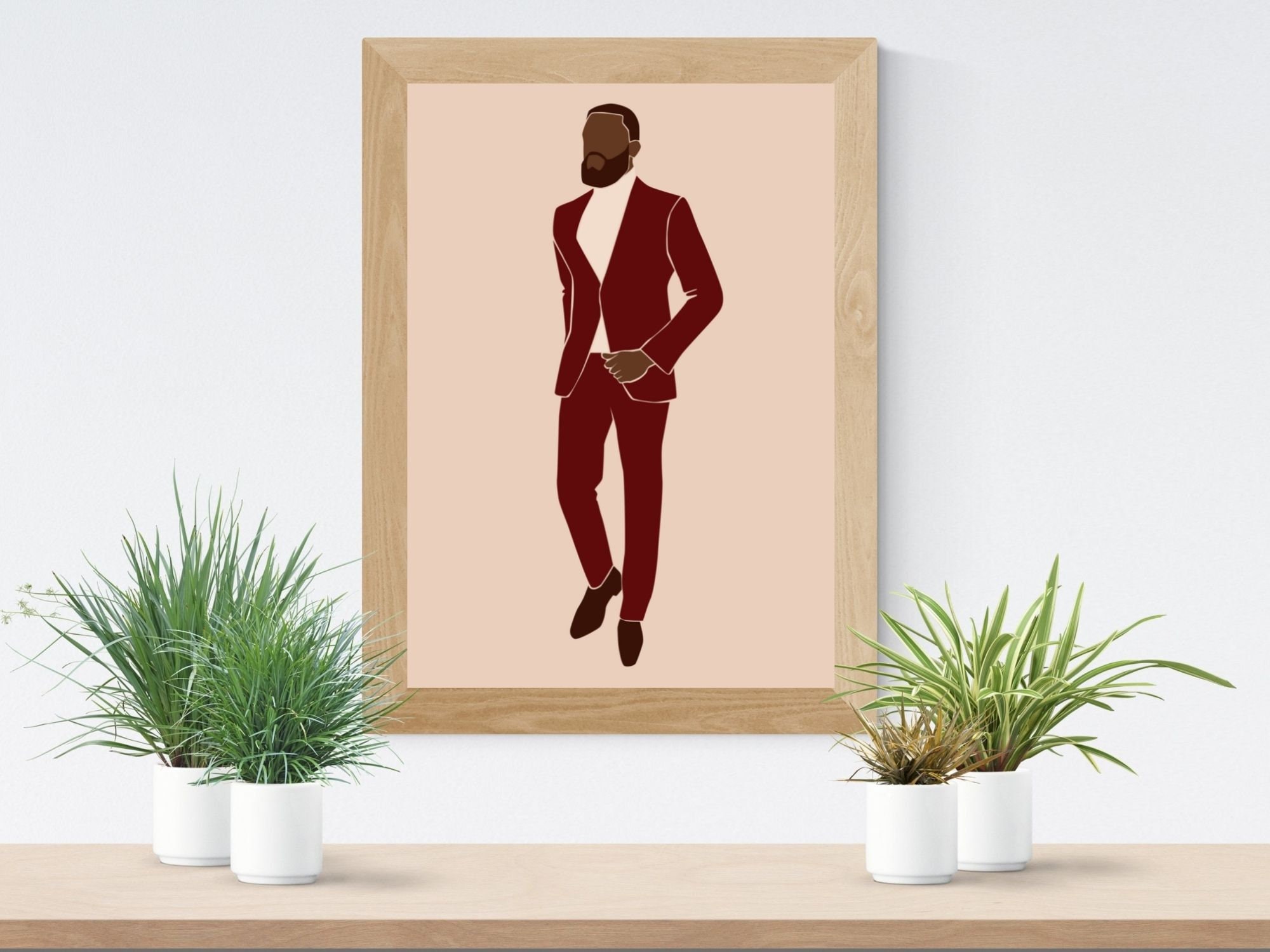 Black Man Print, Boss Man, Successful Man Art, Black Man Art, Fashion ...