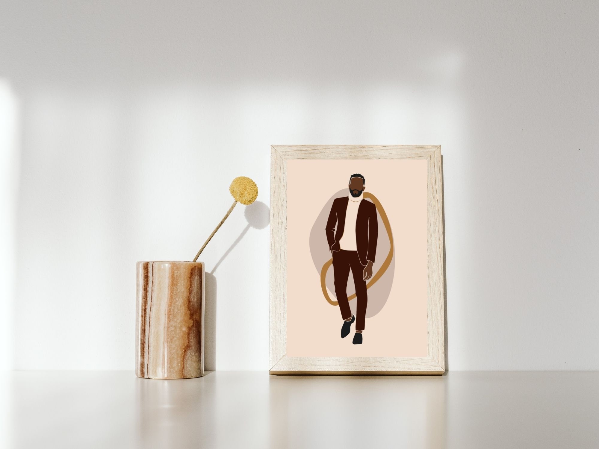 Black Man Print, Boss Man, Successful Man Art, Black Man Art, Fashion ...