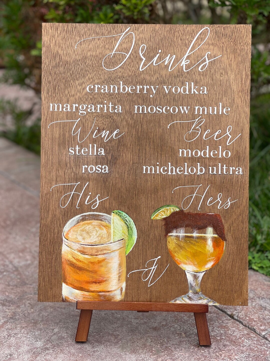 Custom Bar Menu - Etsy