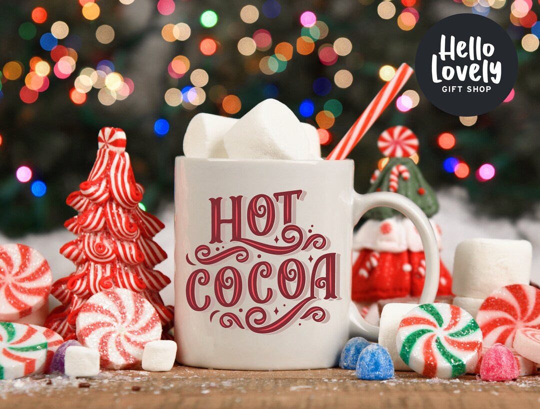 Hot Chocolate Mug, Hot Cocoa Mug, Kids Hot Chocolate Mug, Merry ...