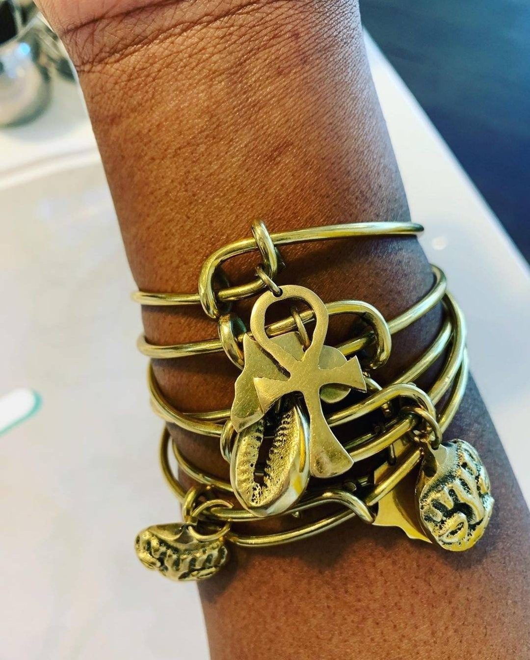 Charm Bracelets// African Jewelry Afrocentric Bohemian - Etsy