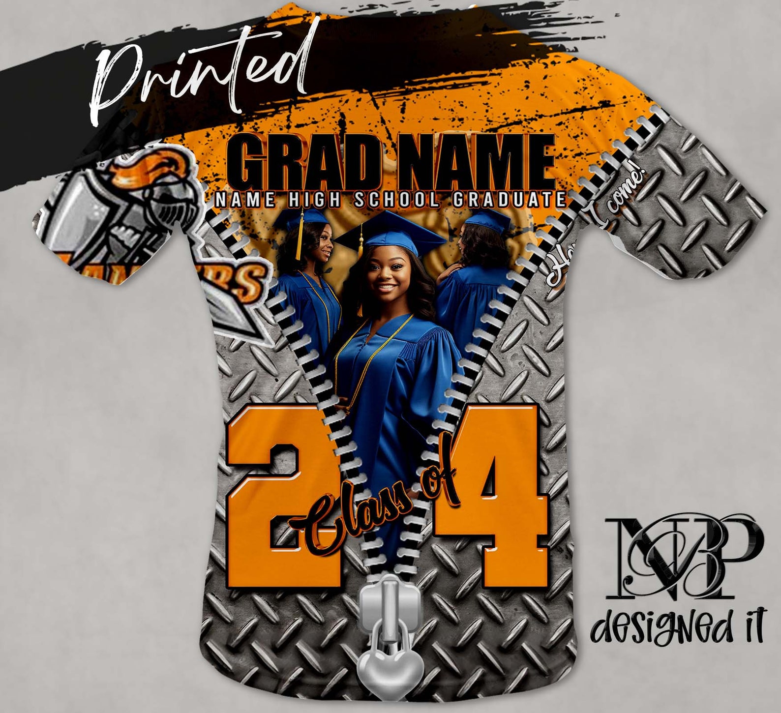 PRINTED & SHIPPED Custom 3d All Over Tshirt Design Memorial Graduation ...