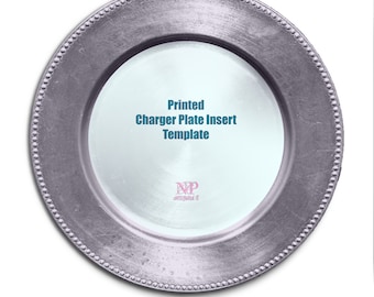 Charger Plate Insert Template - Etsy