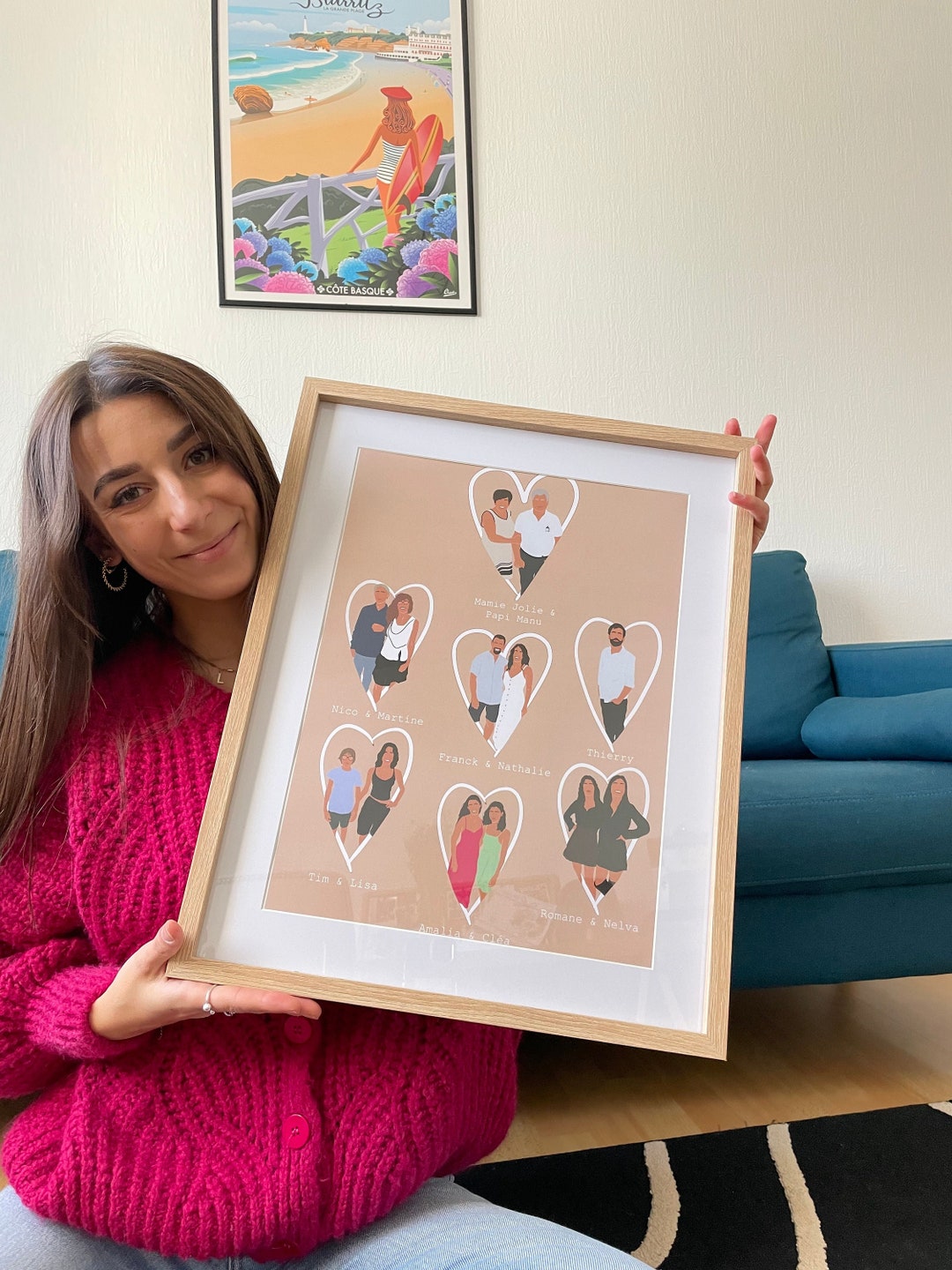 Personalized Family Tree base 10 People A3 - Etsy