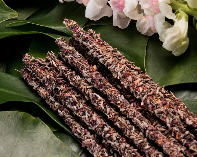 Lavender and Roses Incense Sticks, Organic Handmade Incense, Chakra ...