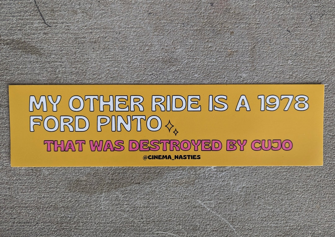 Cujo Ford Pinto Horror Bumper Sticker - Etsy