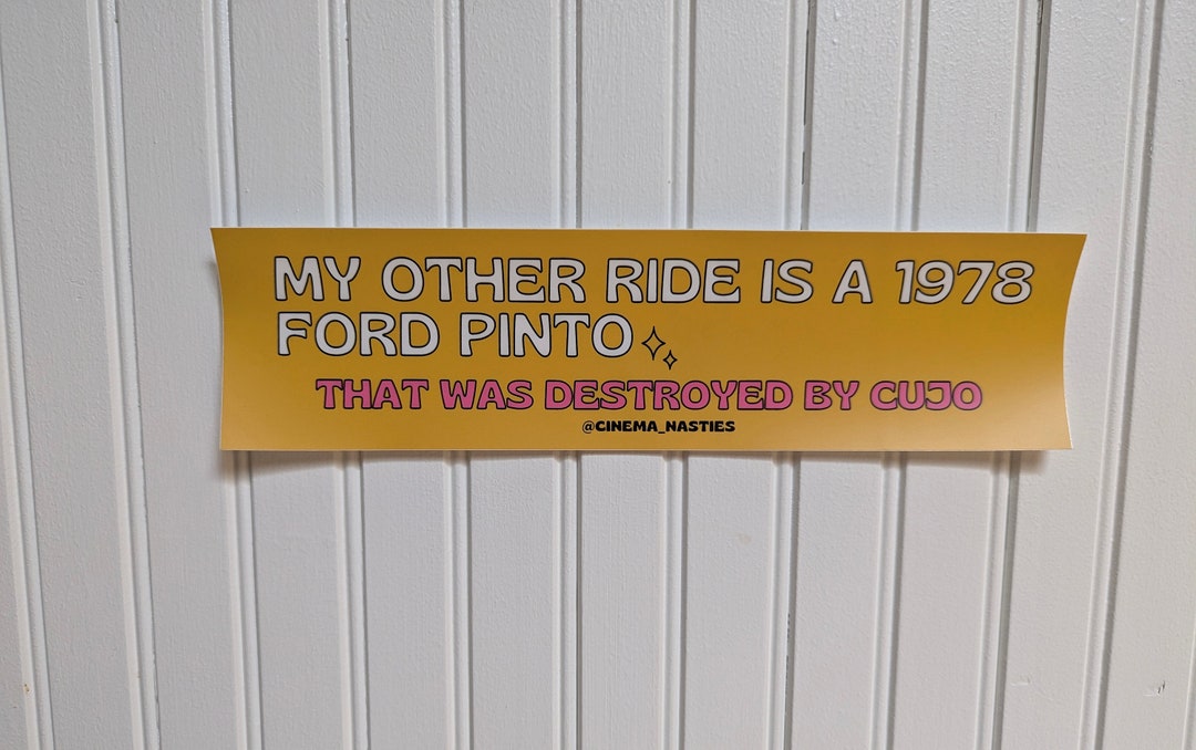 Cujo Ford Pinto Horror Bumper Sticker - Etsy