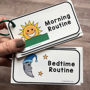 Kids' Morning & Bedtime Routine Cards: Visual Checklist (digital ...