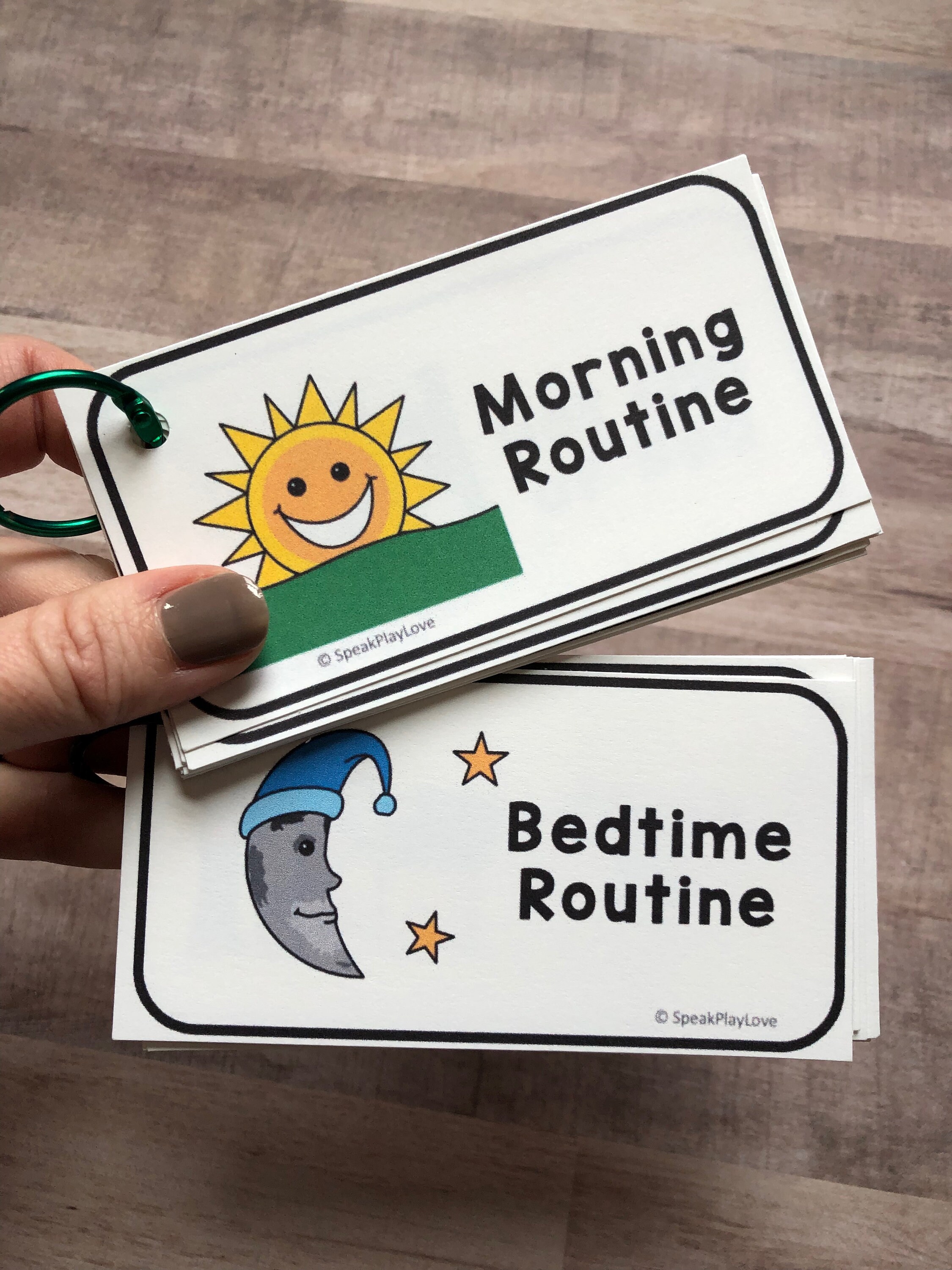 Printable Morning and Bedtime Routine Cards for Kids, Night Routine ...