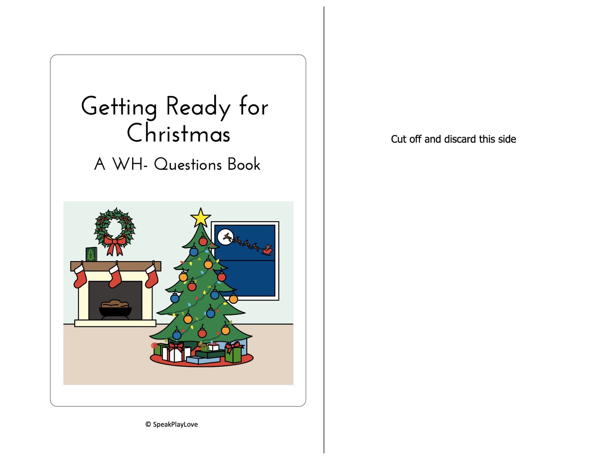 Printable Christmas Interactive Book With Wh Questions, Christmas ...