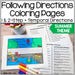 Printable Summer Following Directions Coloring Pages, Digital Download ...