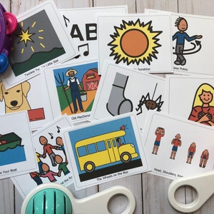 Printable Circle Time Song Choice Cards: Preschool & Toddler Visuals ...