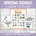 Printable Spring Bingo Activity, 32 Bingo Boards, Language Learning ...