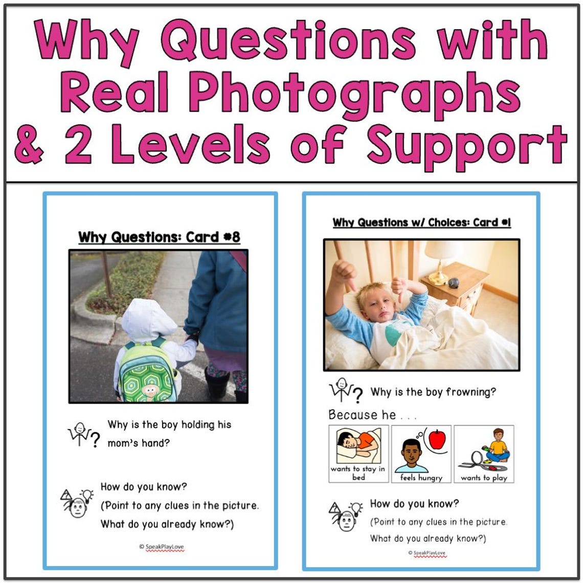 Why Questions Cards Printable; WH Questions With Visual Supports ...
