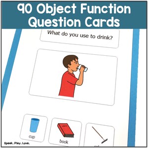 Function of Object Task Cards Printable, Speech Therapy, Special ...