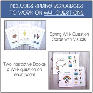 Printable Spring Speech Therapy Activities Bundle, Interactive Books ...