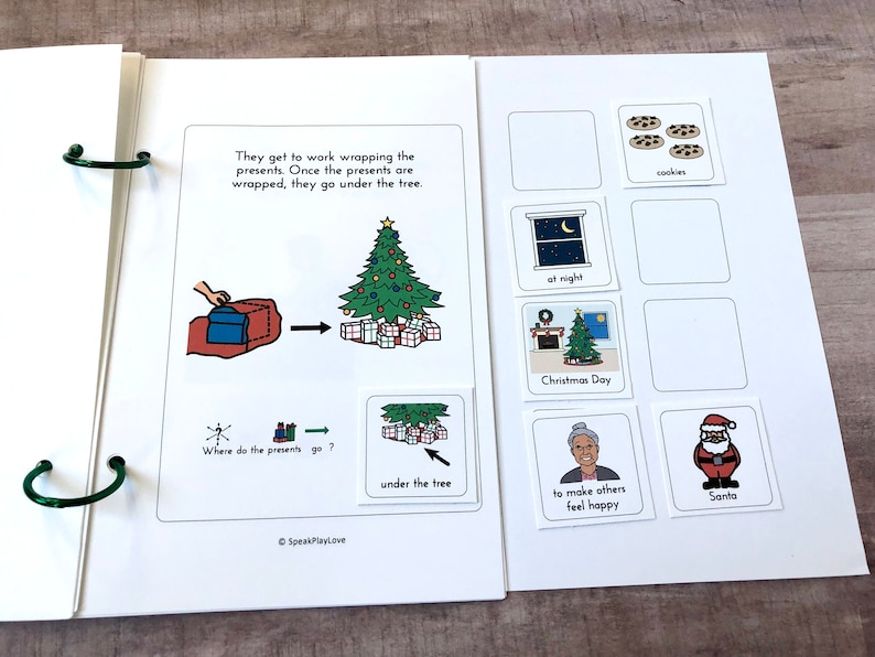 Printable Christmas Interactive Book With Wh Questions, Christmas ...