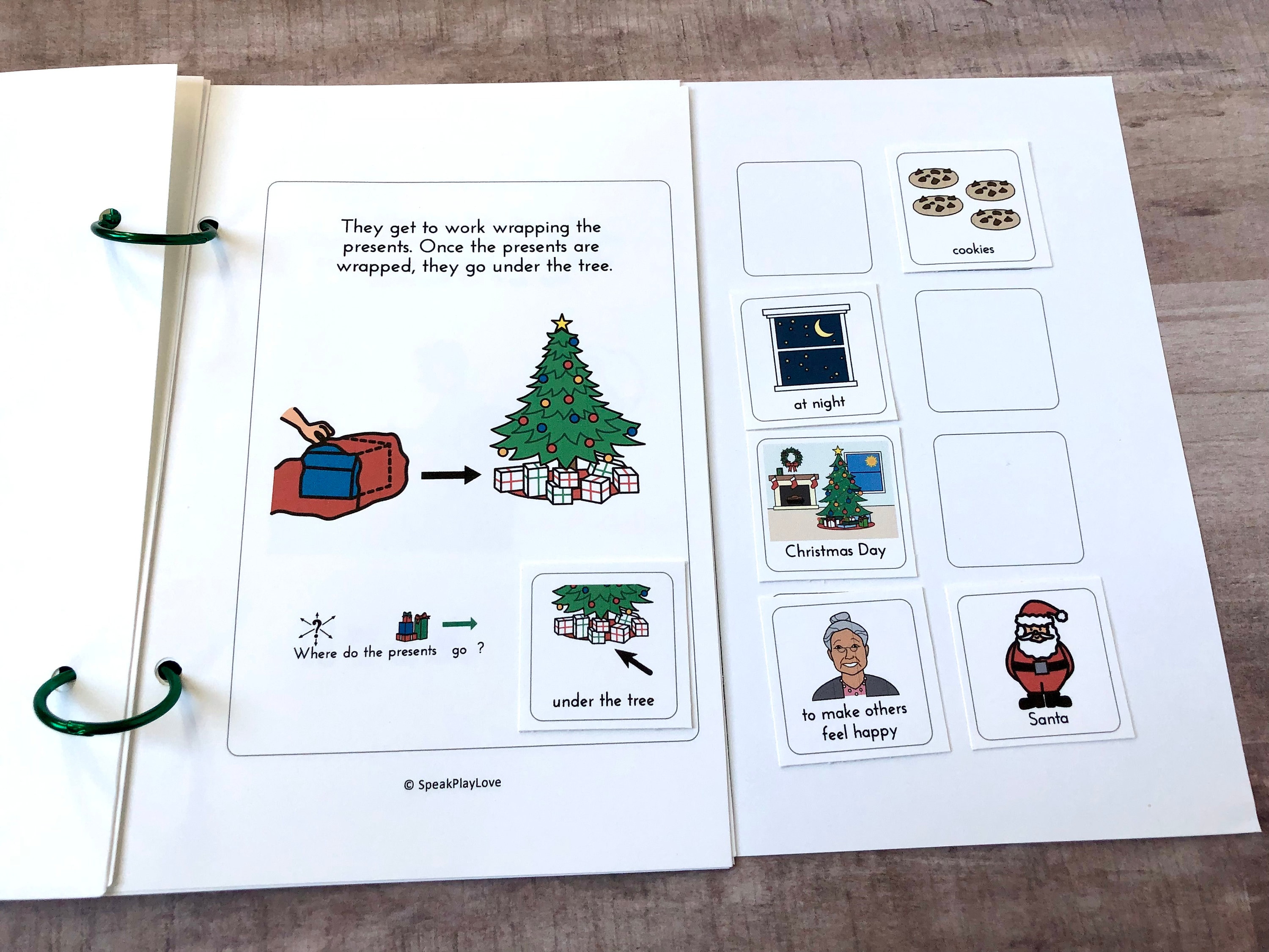 Printable Christmas Interactive Book With Wh Questions, Christmas ...